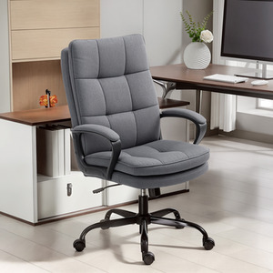 HOMCOM Fabric Office Chair Computer Desk Chair for Home