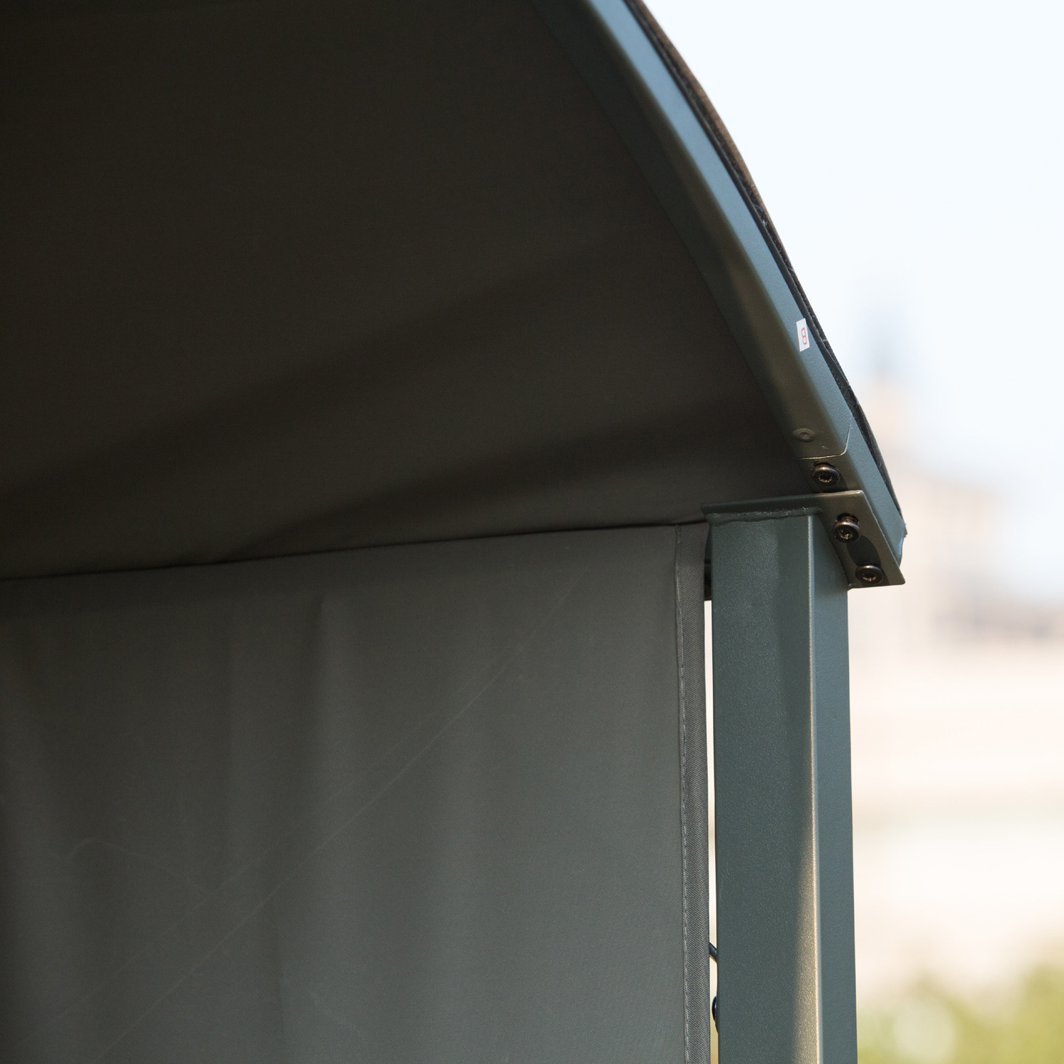 Outdoor Metal Smoking BBQ Gazebo Tent