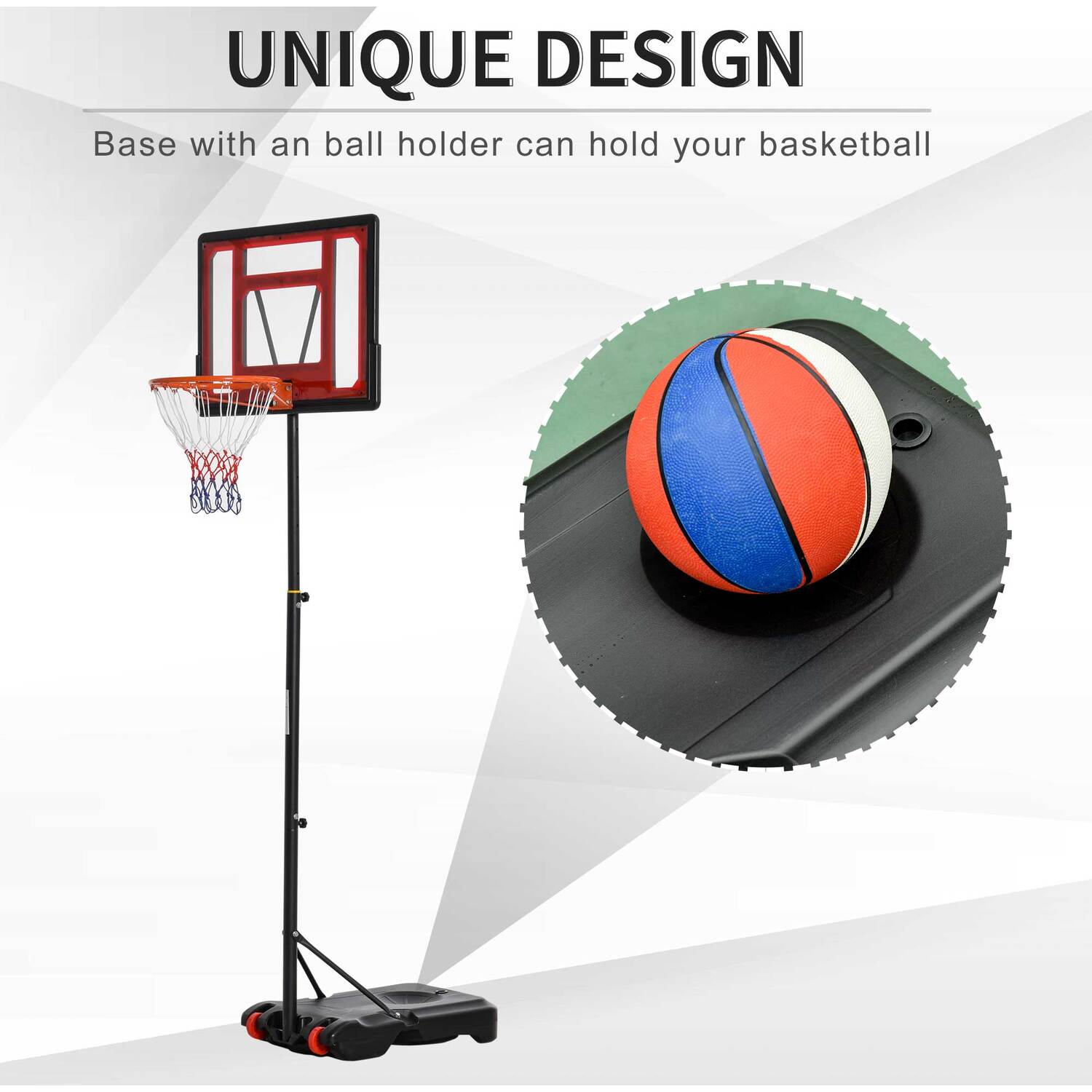 Basketball Hoop Stand with Adjustable Height