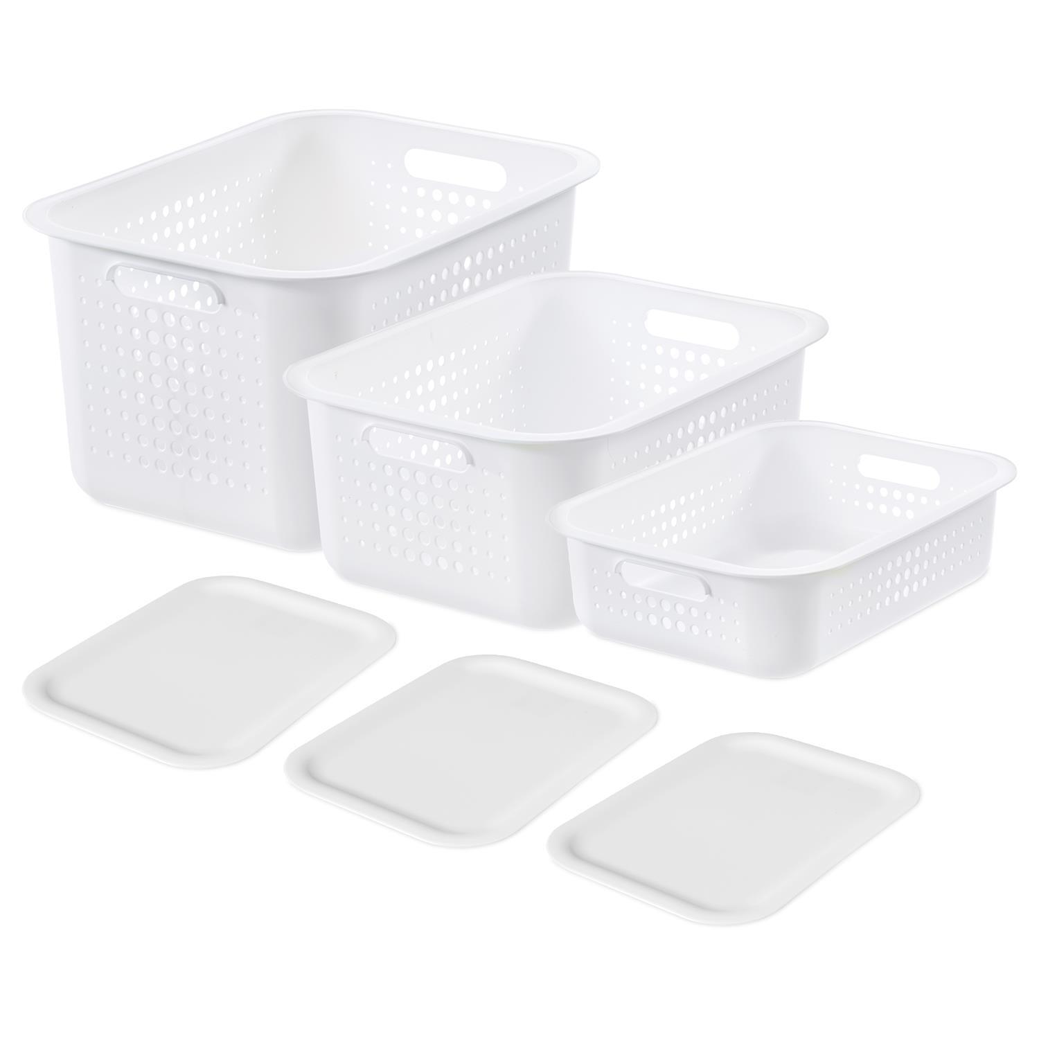 1 of Each SmartStore Recycled 6L, 10L and 13L Storage Box with 3 Lids ...