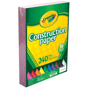 Crayola Construction Color Paper 120 or 240 Sheets Many Colours