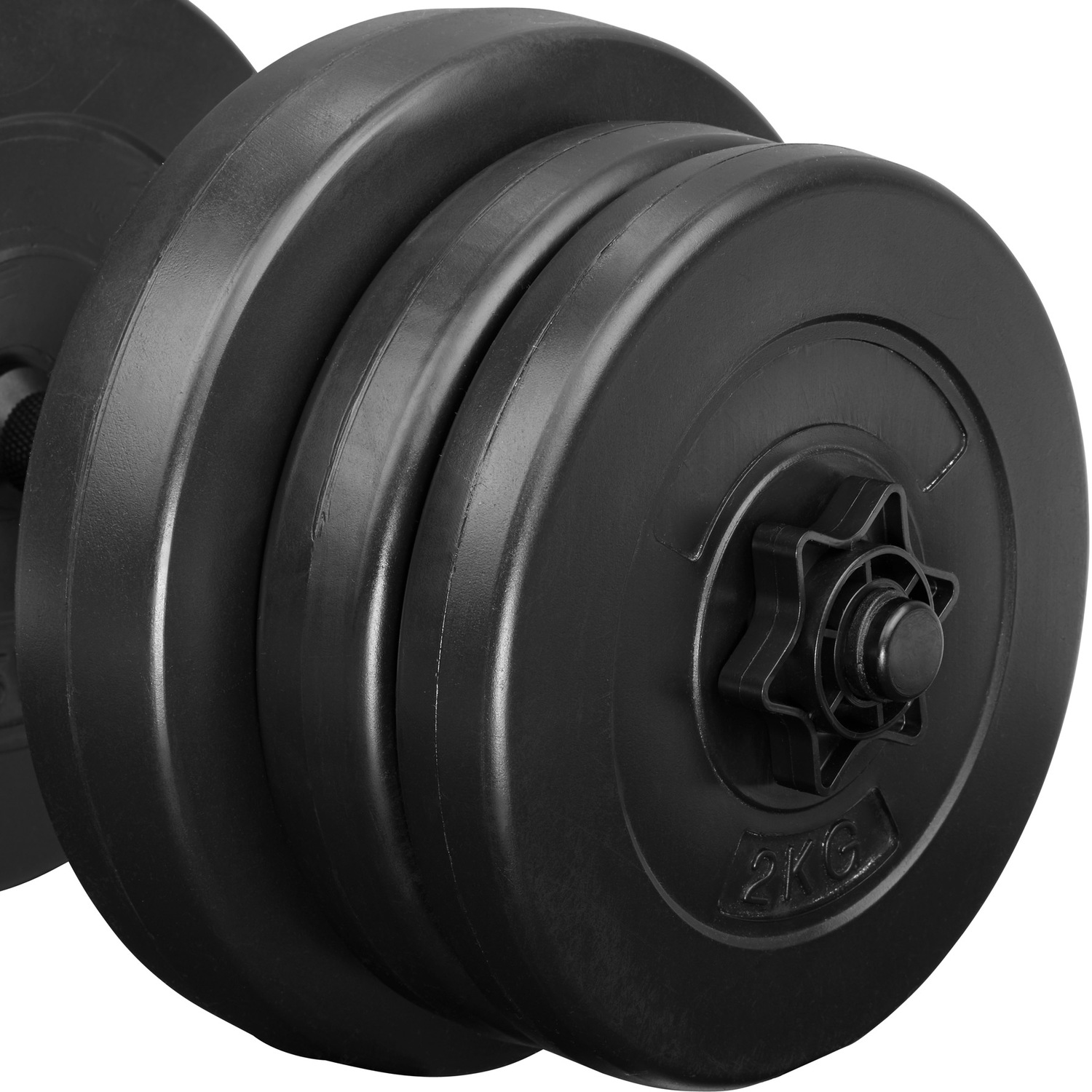 Single Filled Plastic Dumbbell