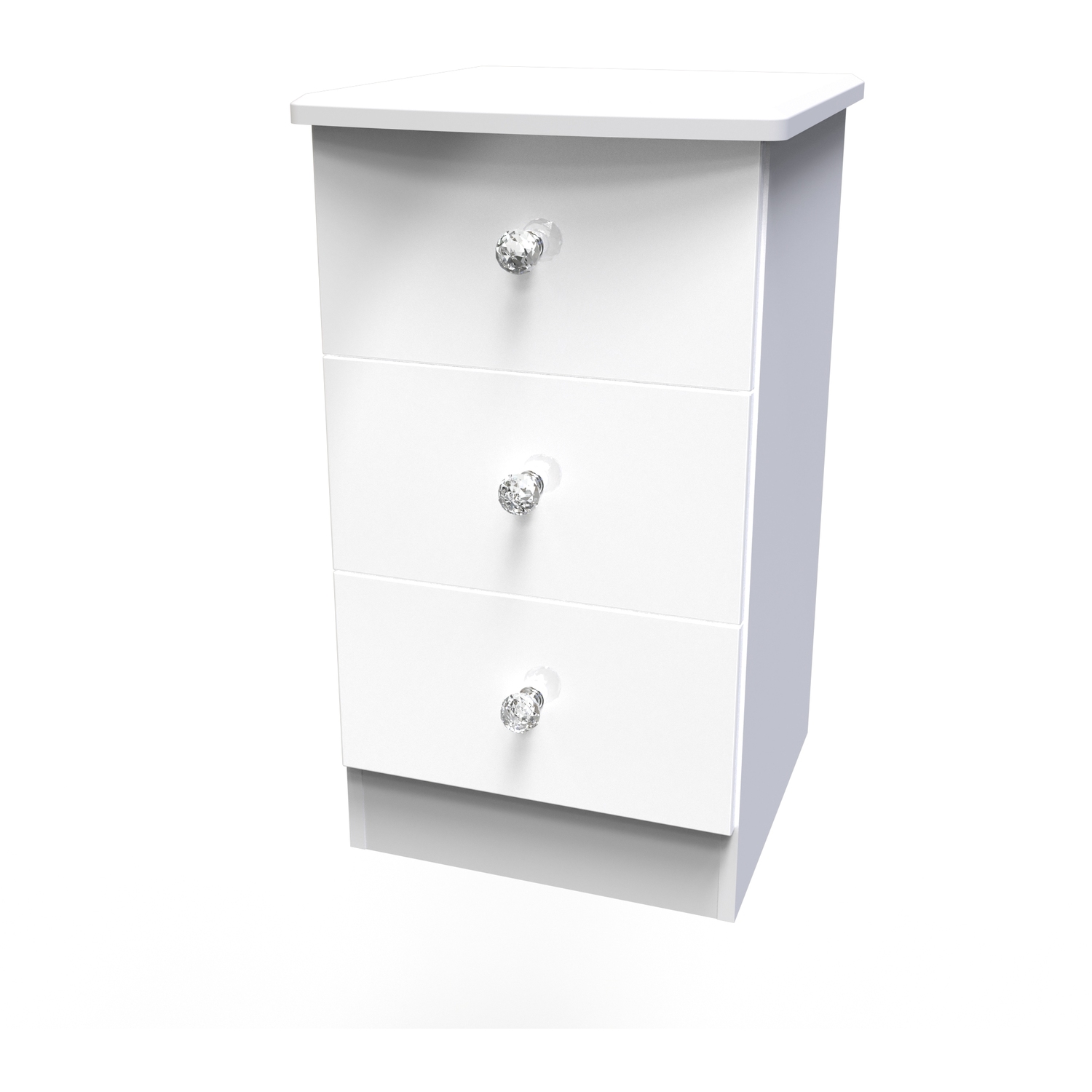 Lumiere Ready Assembled 3 Drawer Bedside Cabinet