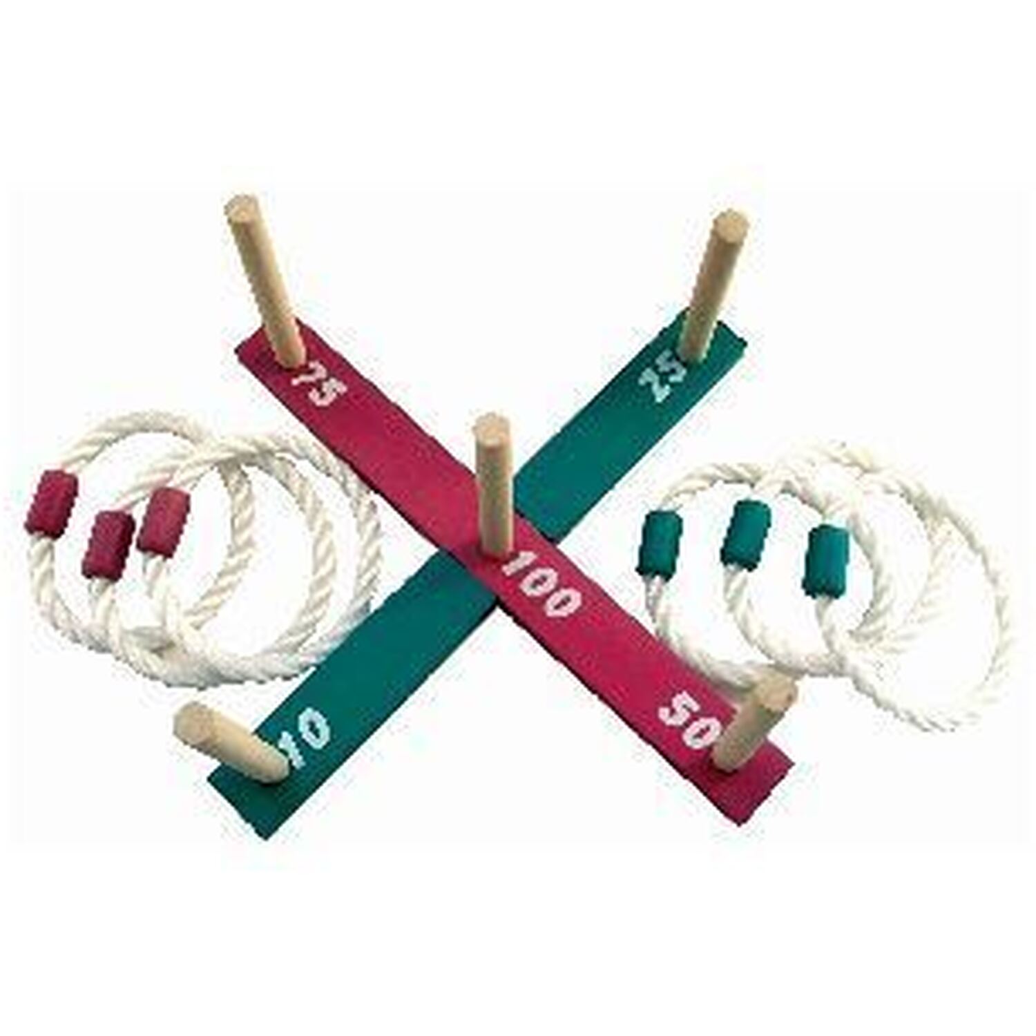 Wooden Quoits 6-Piece Set - Multi