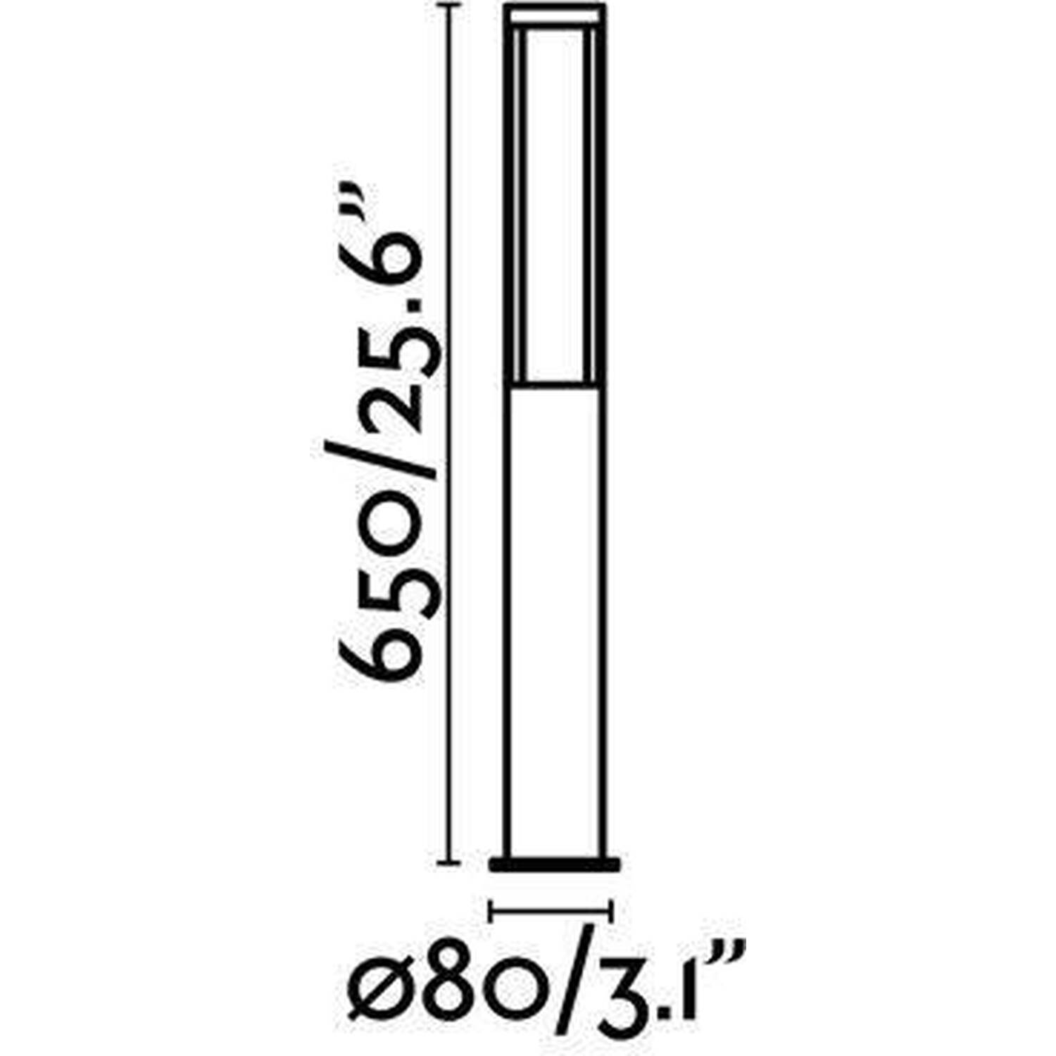 Logar LED Outdoor Short Bollard Light