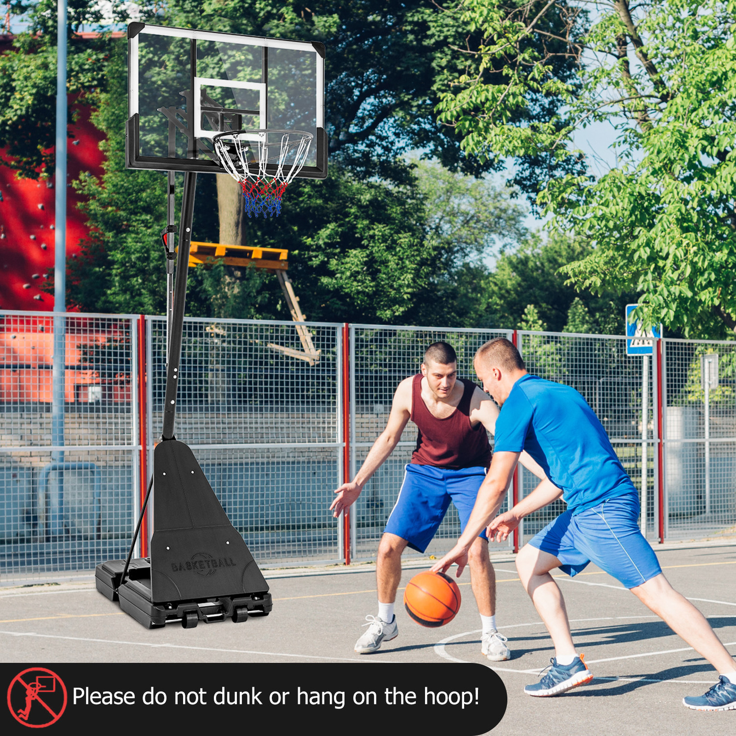 Height Adjustable Basketball Hoop System