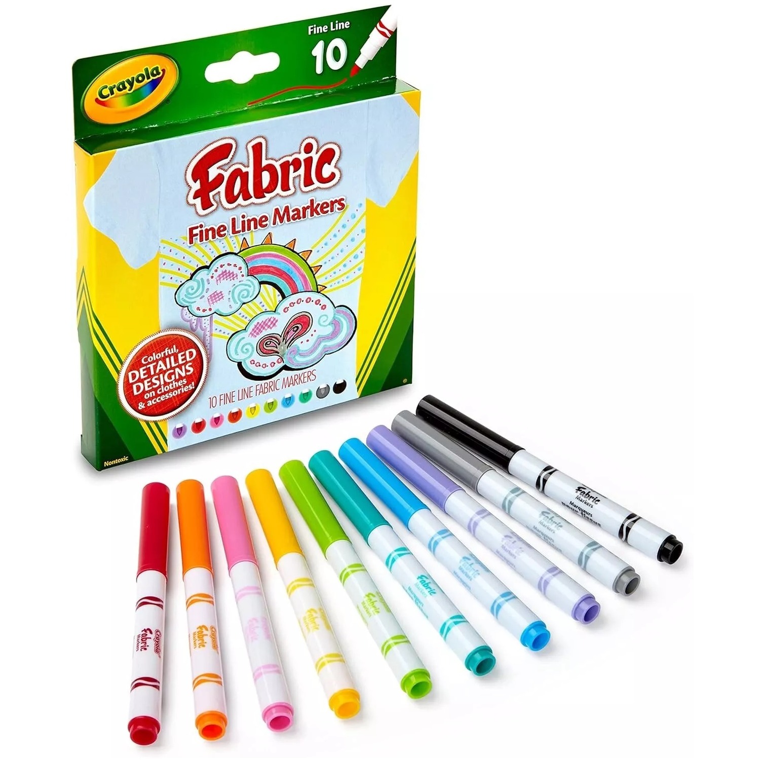 Crayola Fabric Marker Set Fine Line Markers