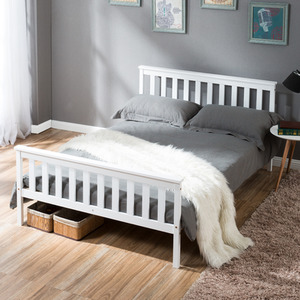 Arianna Classic Solid Wood Double Bed Frame