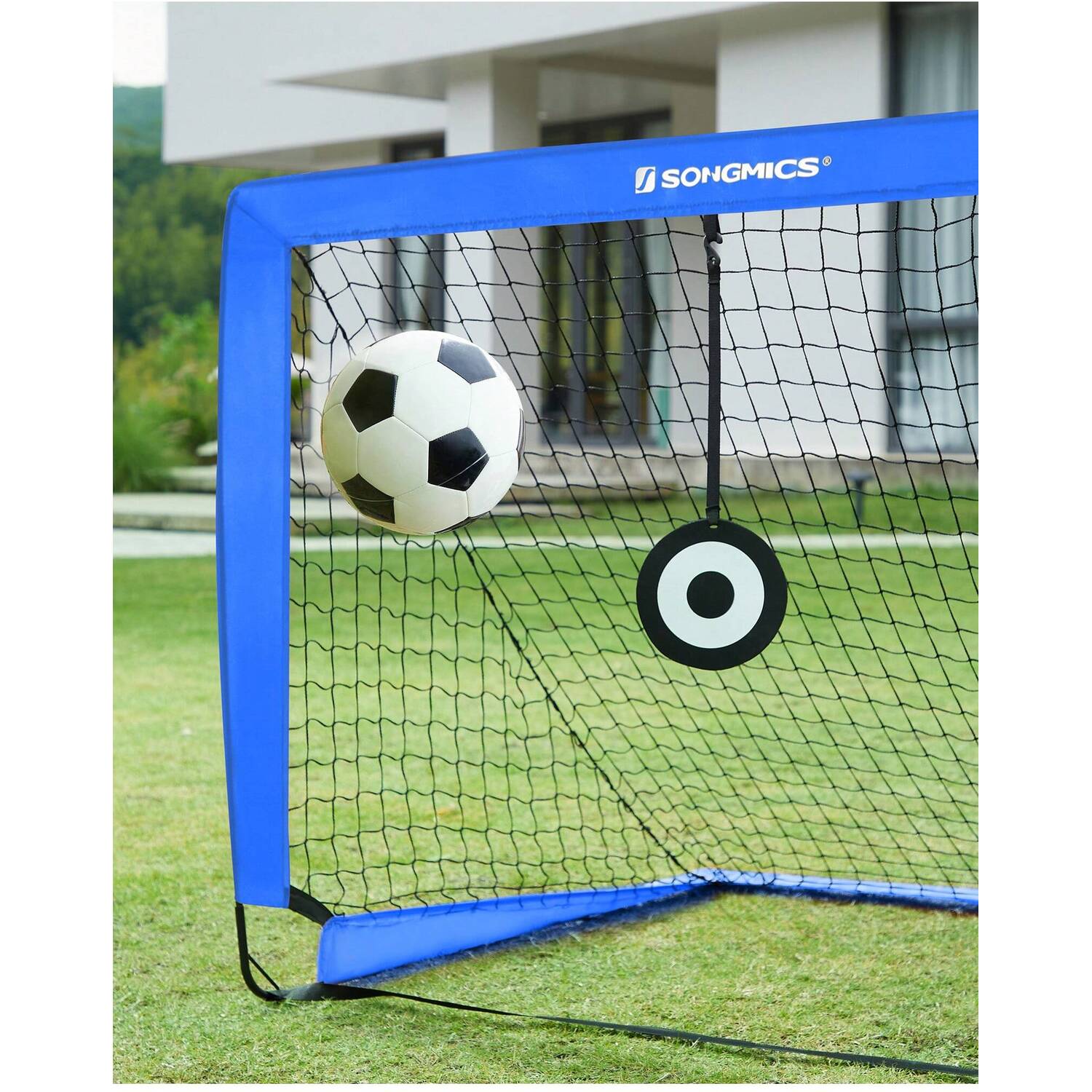 SONGMICS Portable Football Goal Set with Targets