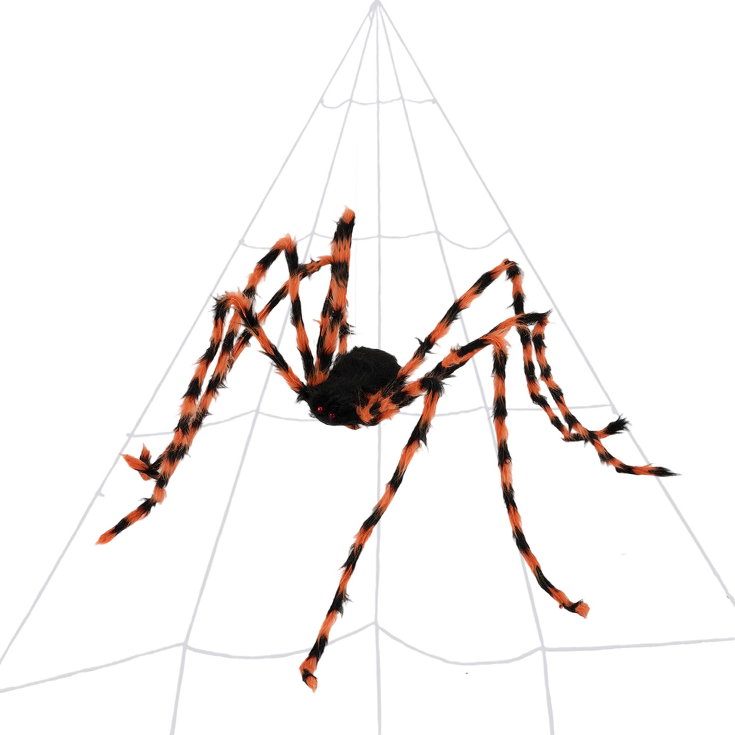 Lifeideas Giant Halloween Outdoor Spider Web Decoration with Scary Spider