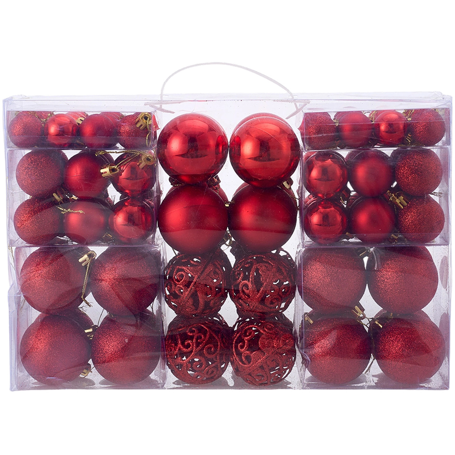 Lifeideas Set of 100 Hanging Christmas Tree Baubles