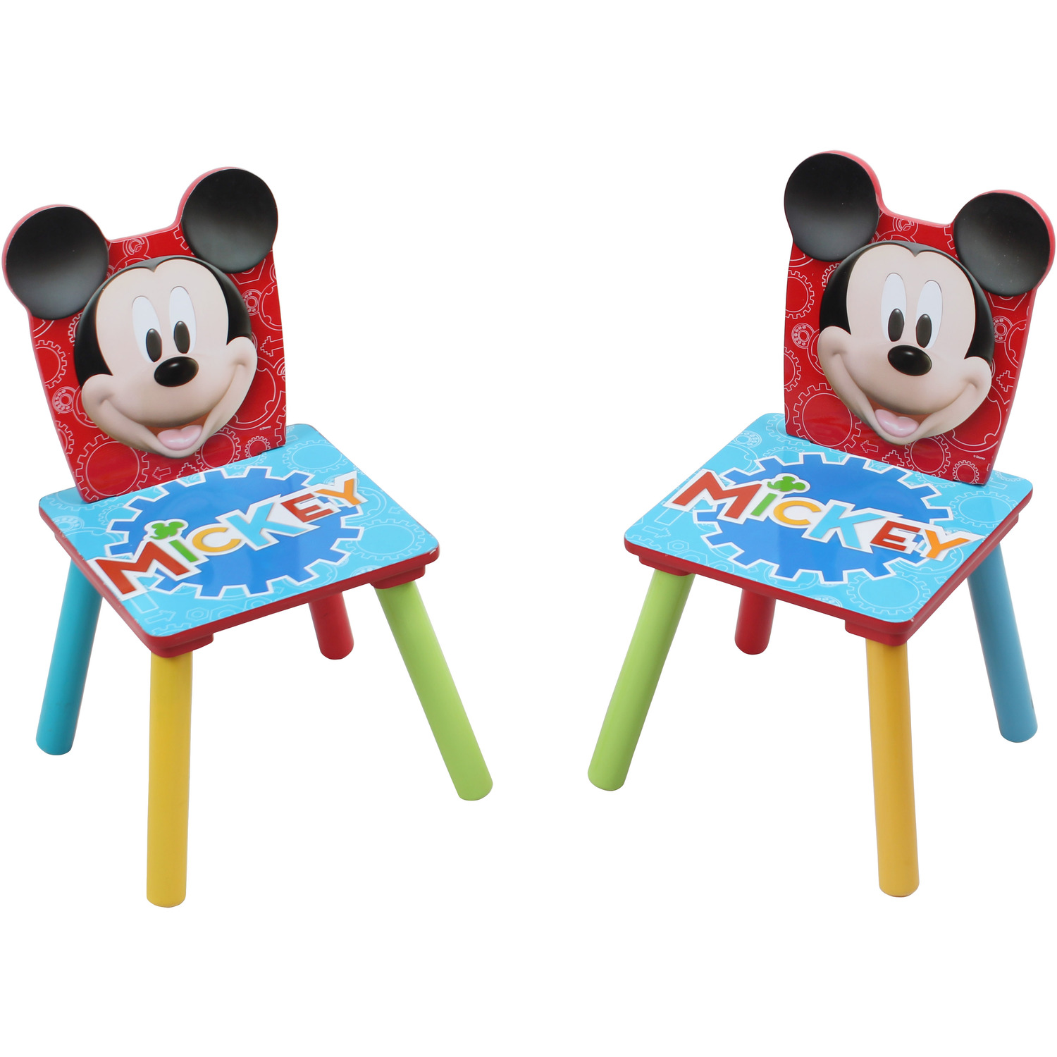 Mickey Mouse Wooden Table 2 Chairs Set by Nixy Children