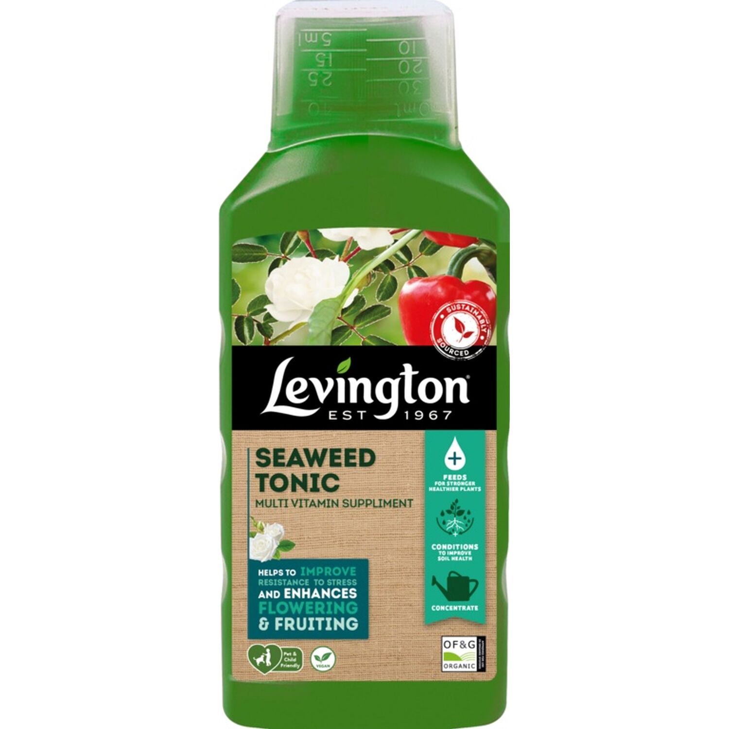 Levington Seaweed Tonic Vitamin Supplement For Flowers, Fruit ...