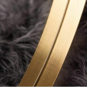 Round Gold Wall Mirror Aluminium Frame Deep Frame