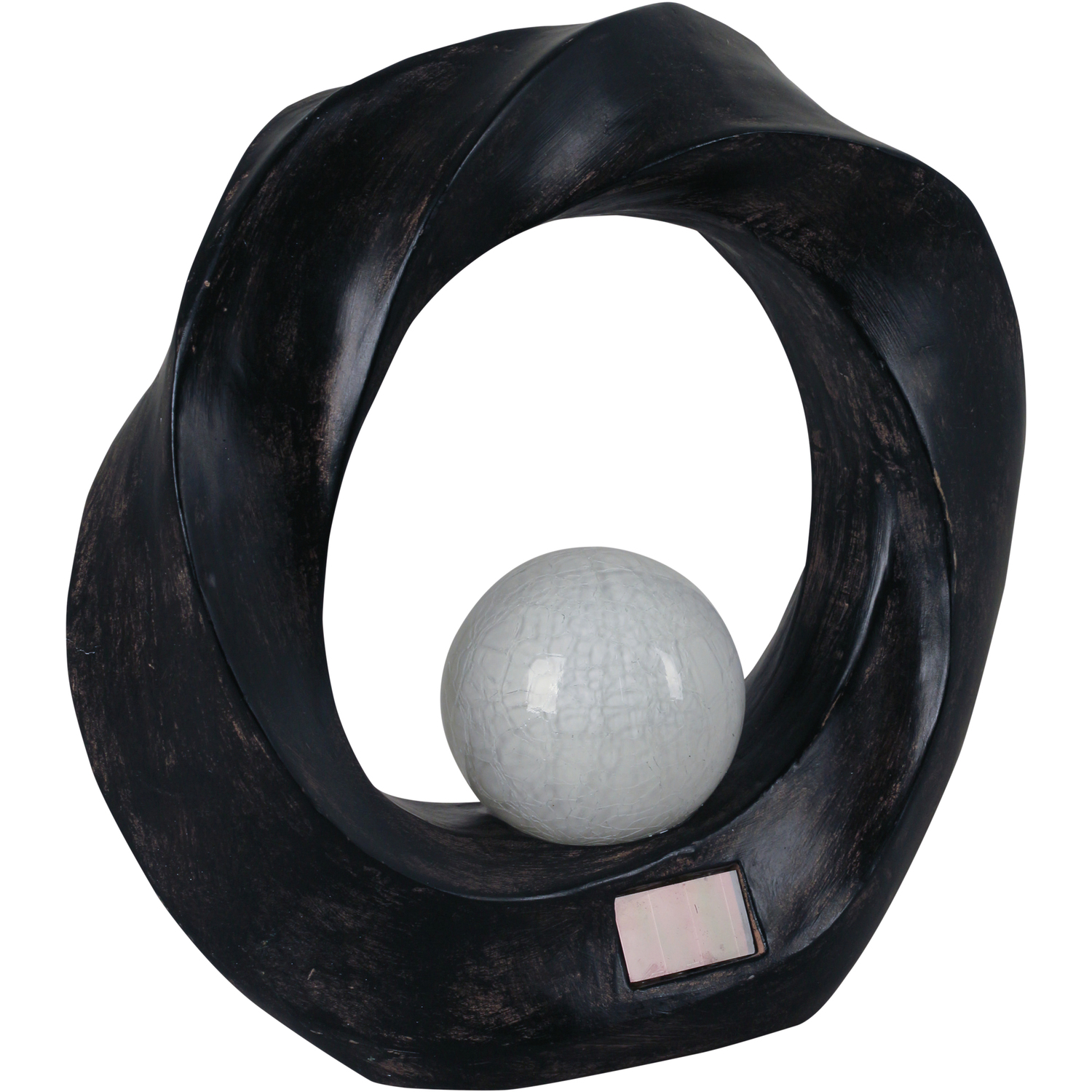 Luxform Solar Polystone Flame Effect Cresent 27199
