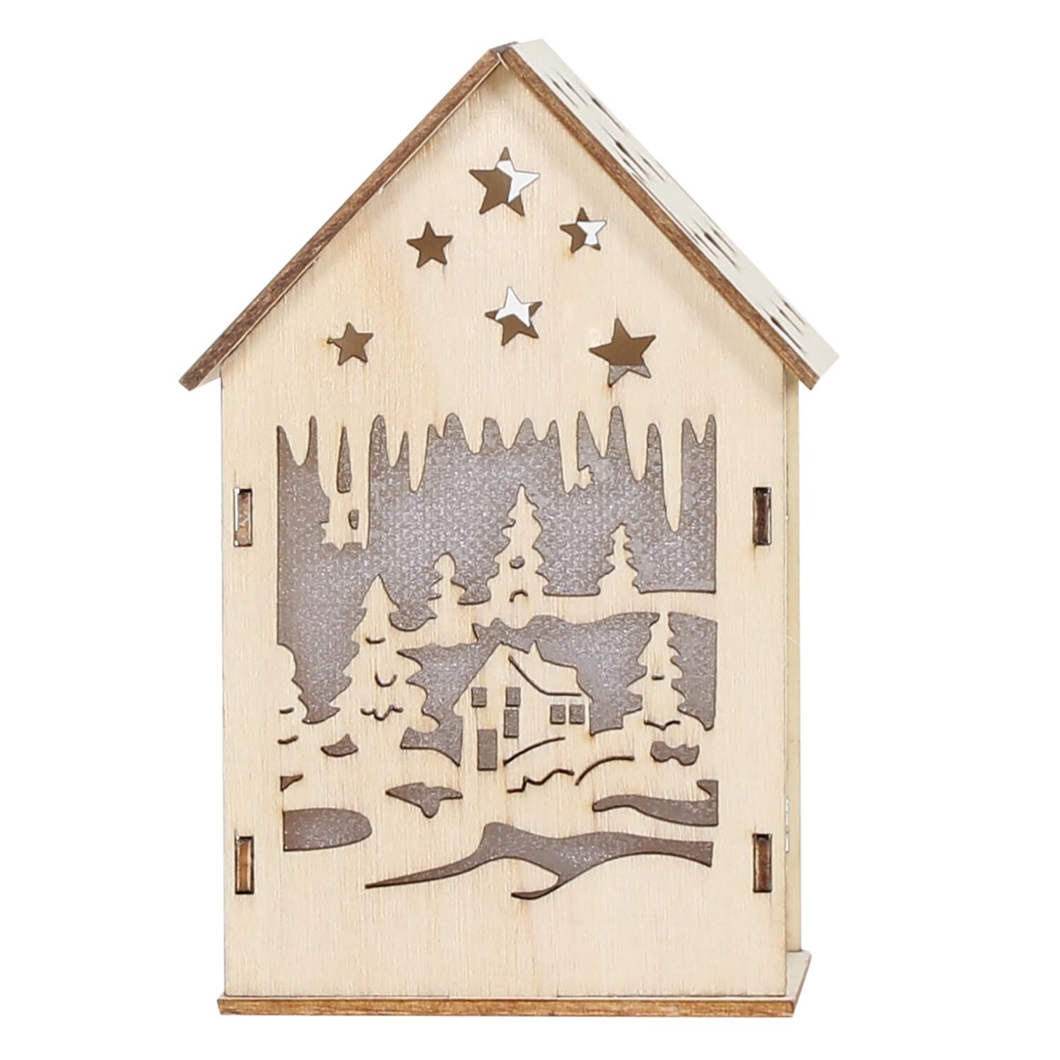 Light Up Wooden House