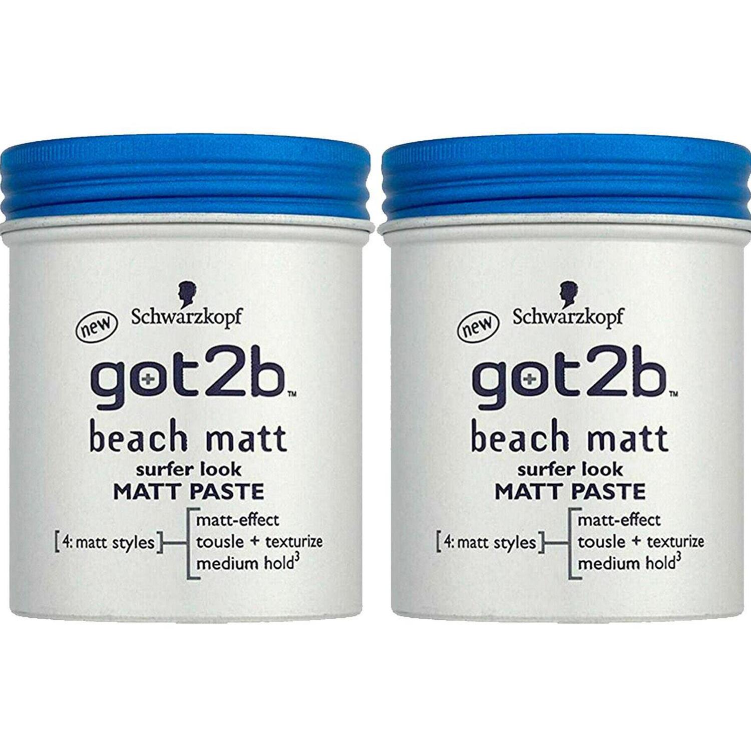 Schwarzkopf got2b Beach Matt Surfer Look Matt Paste 100ml
