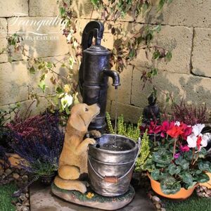 Puppy Dog Fountain Animal Fountains Solar Water Feature