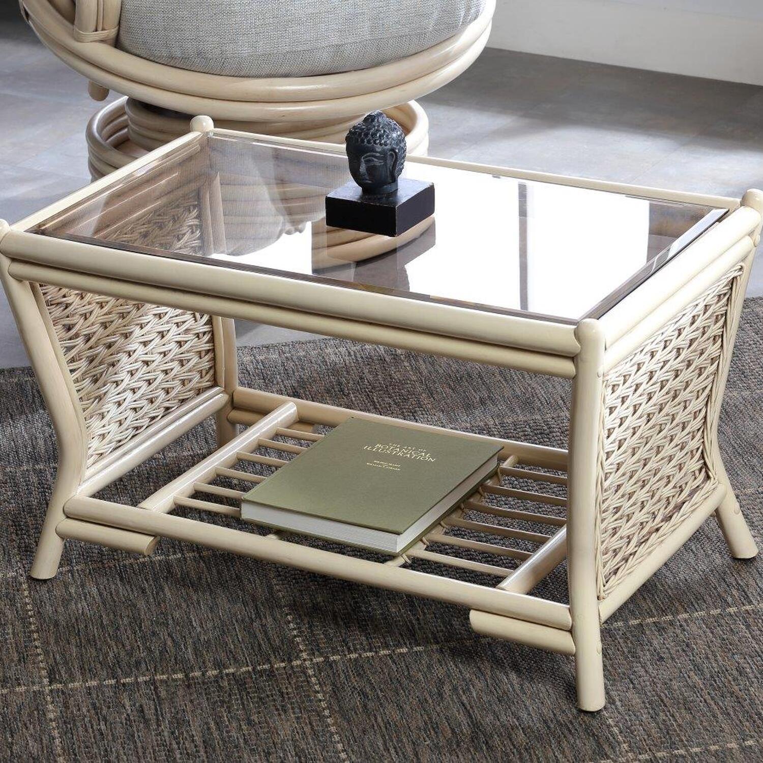 Harlow Cane Coffee Table Natural Wash