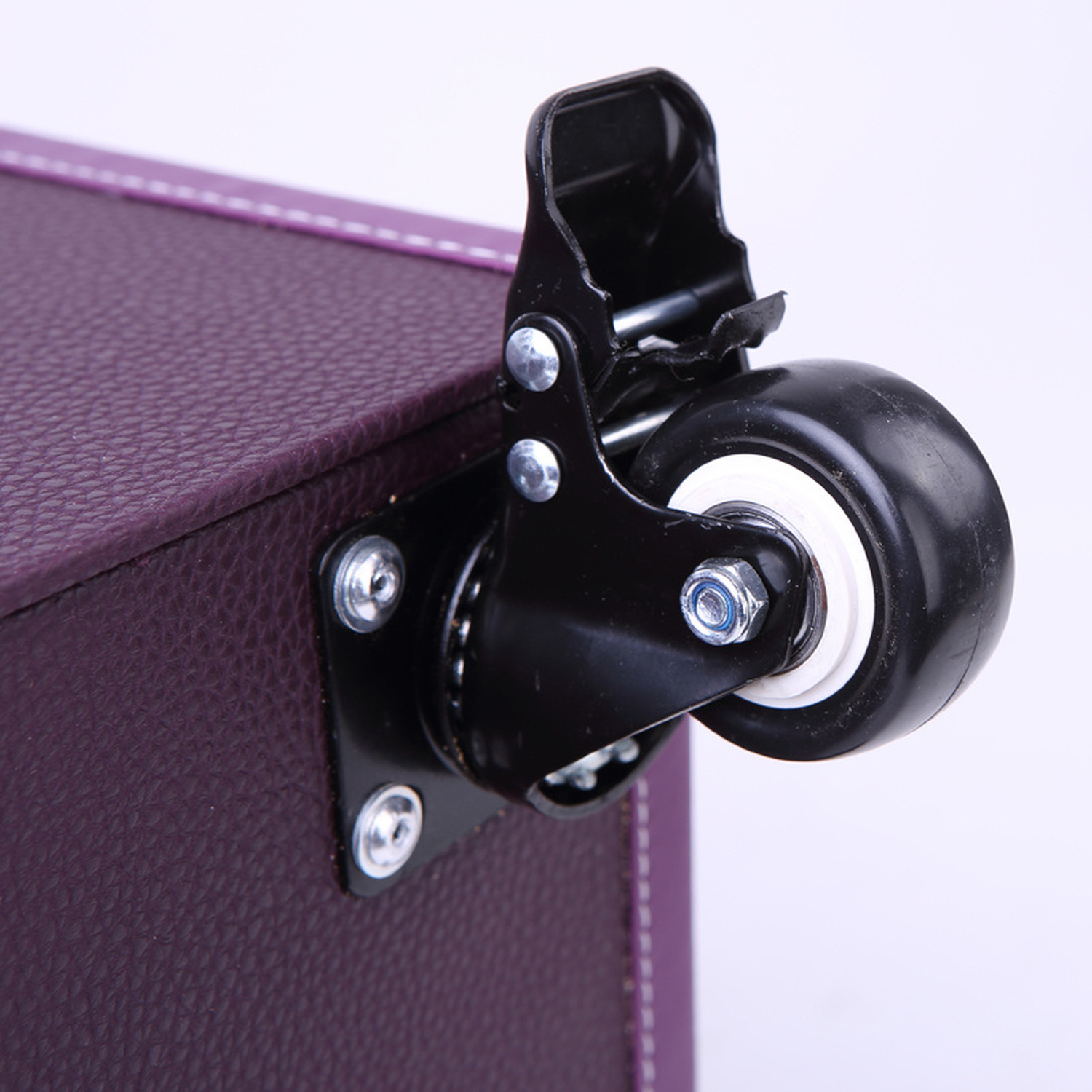 Professional PU Leather Vanity Trolley