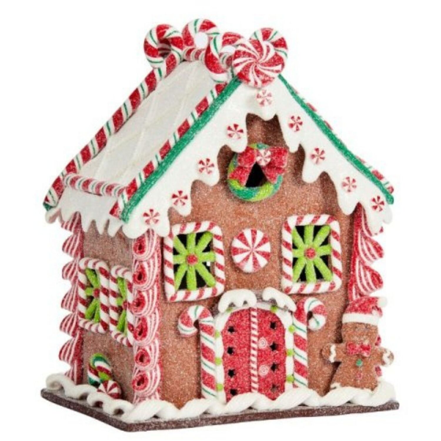LED Christmas Gingerbread Candy Chalet Decoration