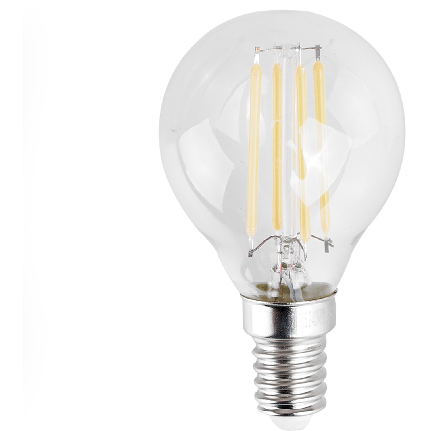 10 Pack E14 Glass LED 4W Cool White 6500K Light Bulb