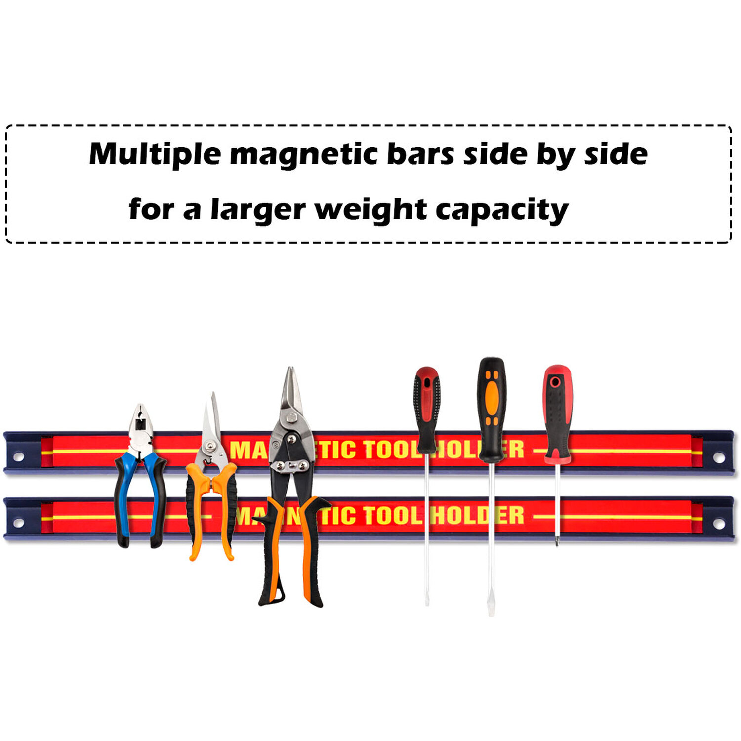 6Pcs Magnetic Tool Holder Magnetic Organizer Bar