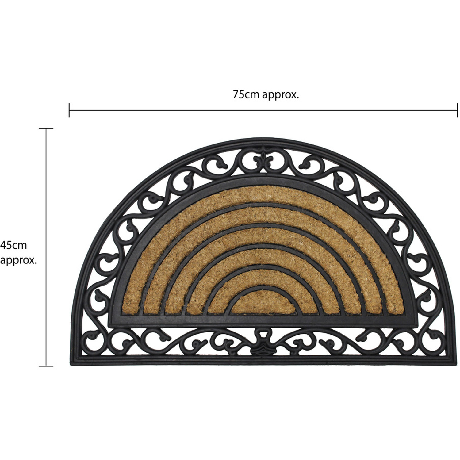 Karina Half Moon Tuffscrape Door Mat