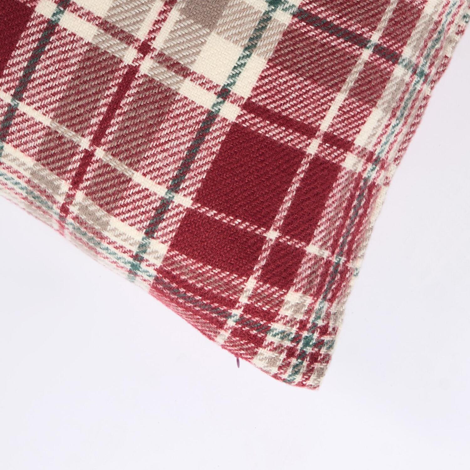 Pack Of Dorset Woven Check Filled Cushions