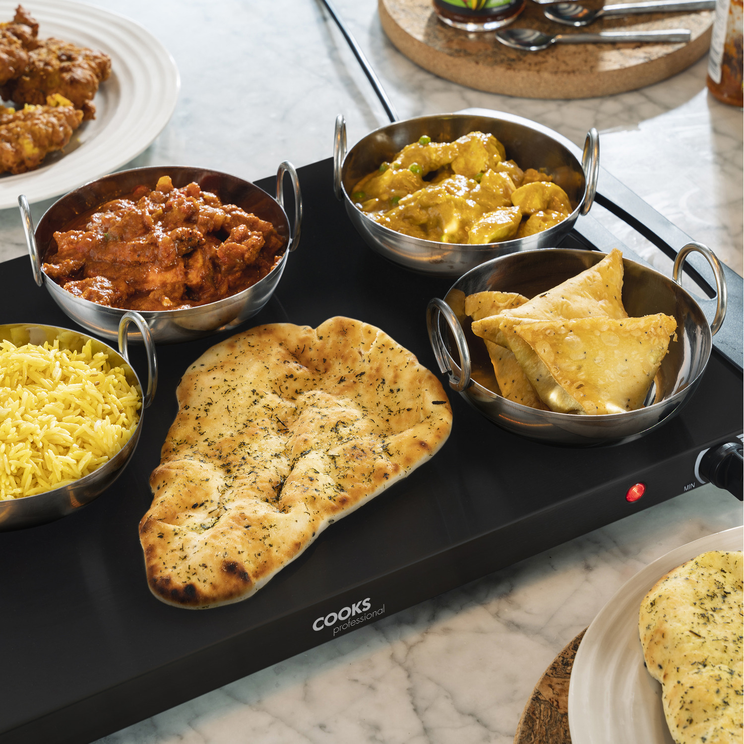 3 and 4 Section Buffet Warmer Tray