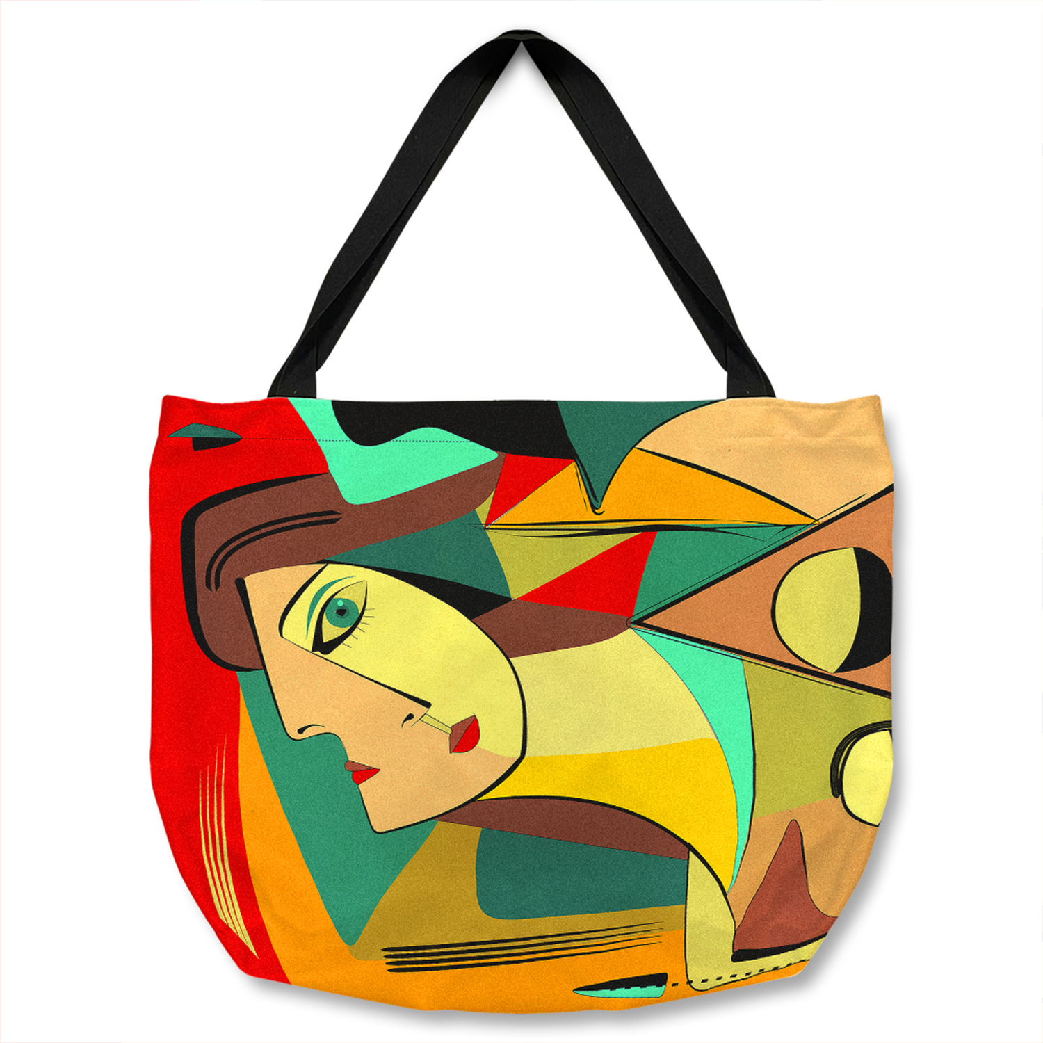 Abstract portrait Designer Tote bag