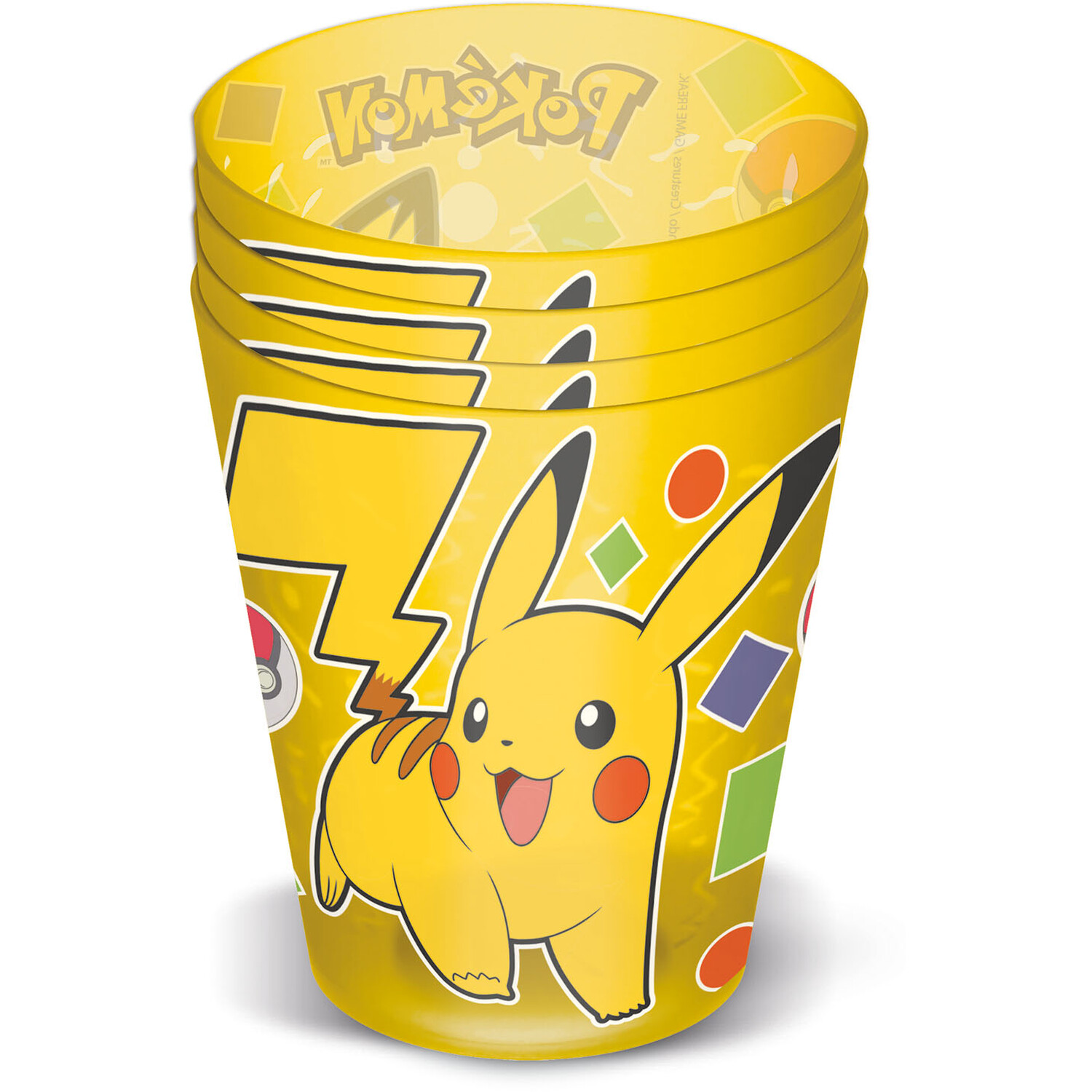 Pack of 4 Pokemon Reusable Plastic Cups