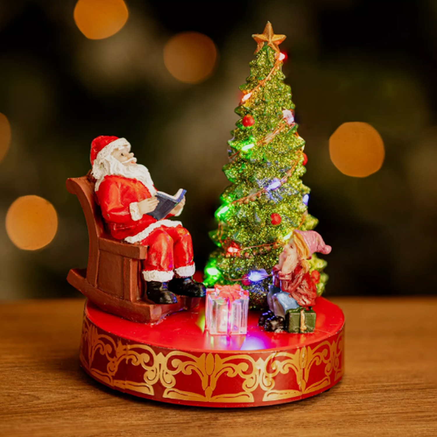 Christmas Santa Village Scene Decoration