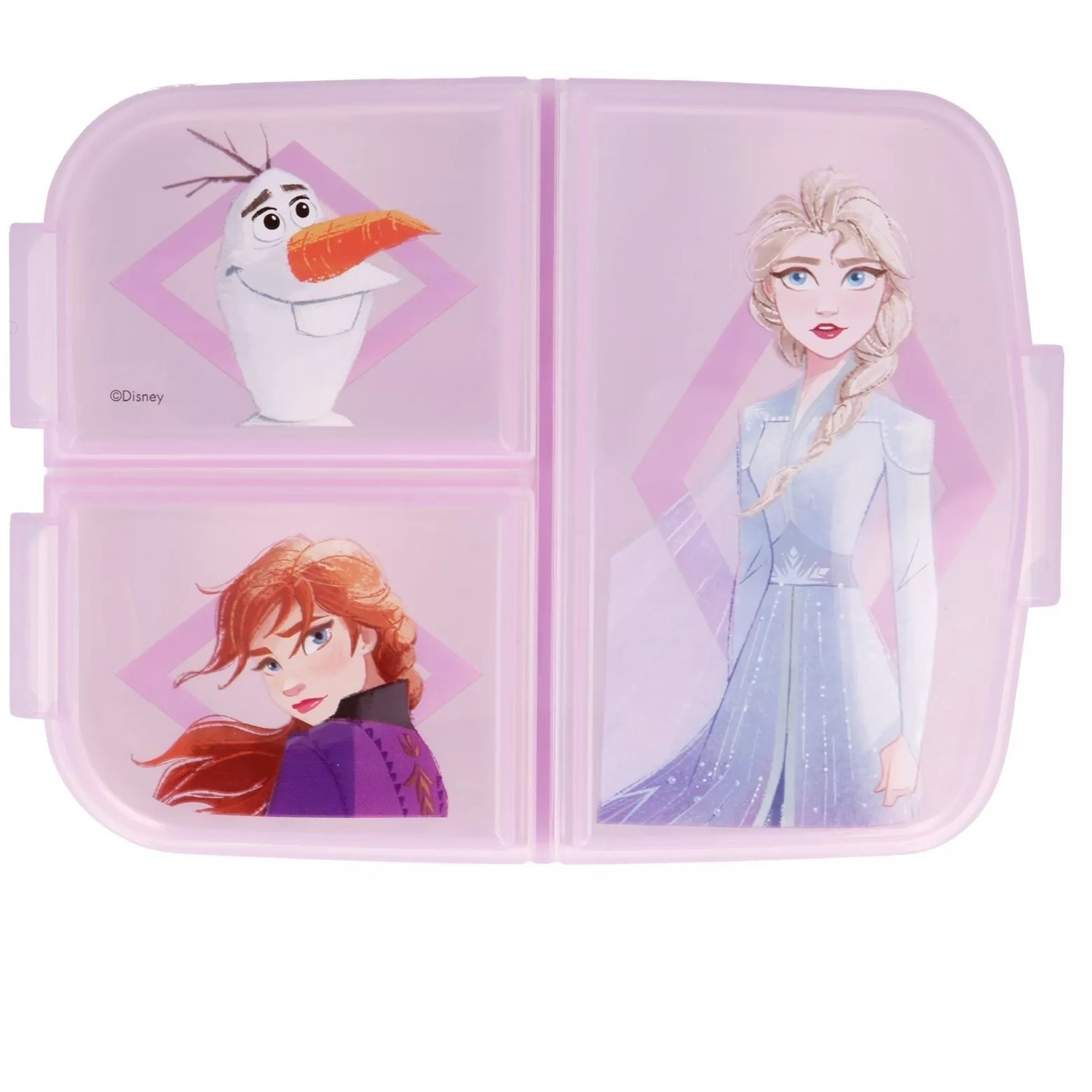 Official Licenced Frozen II 3 Compartment School Lunch Box