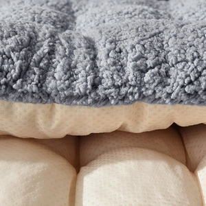 Sherpa Fleece Chair Pad Single-Sided with Non-Slip Thickened Base