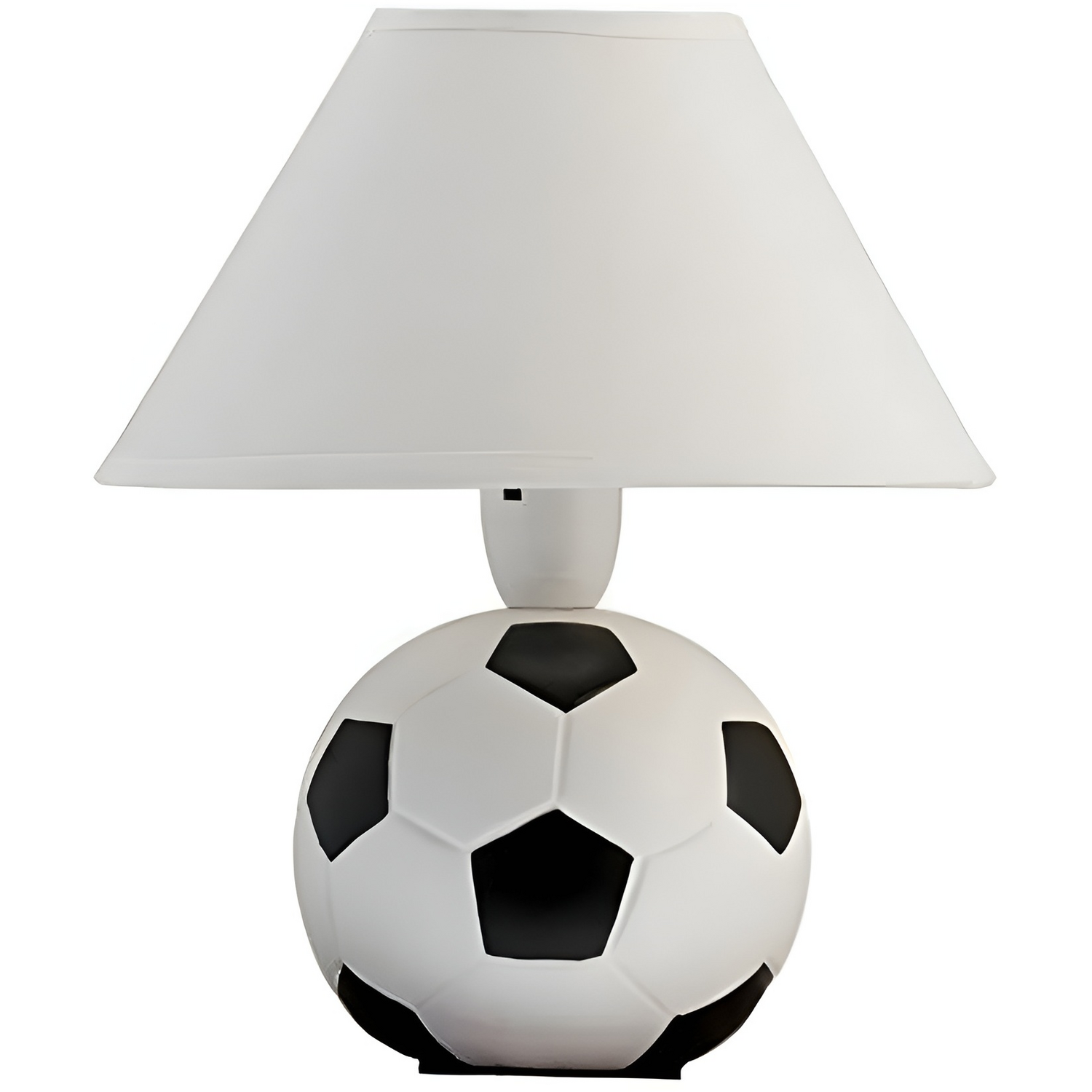 Ceramic Football Table Lamp with Shade