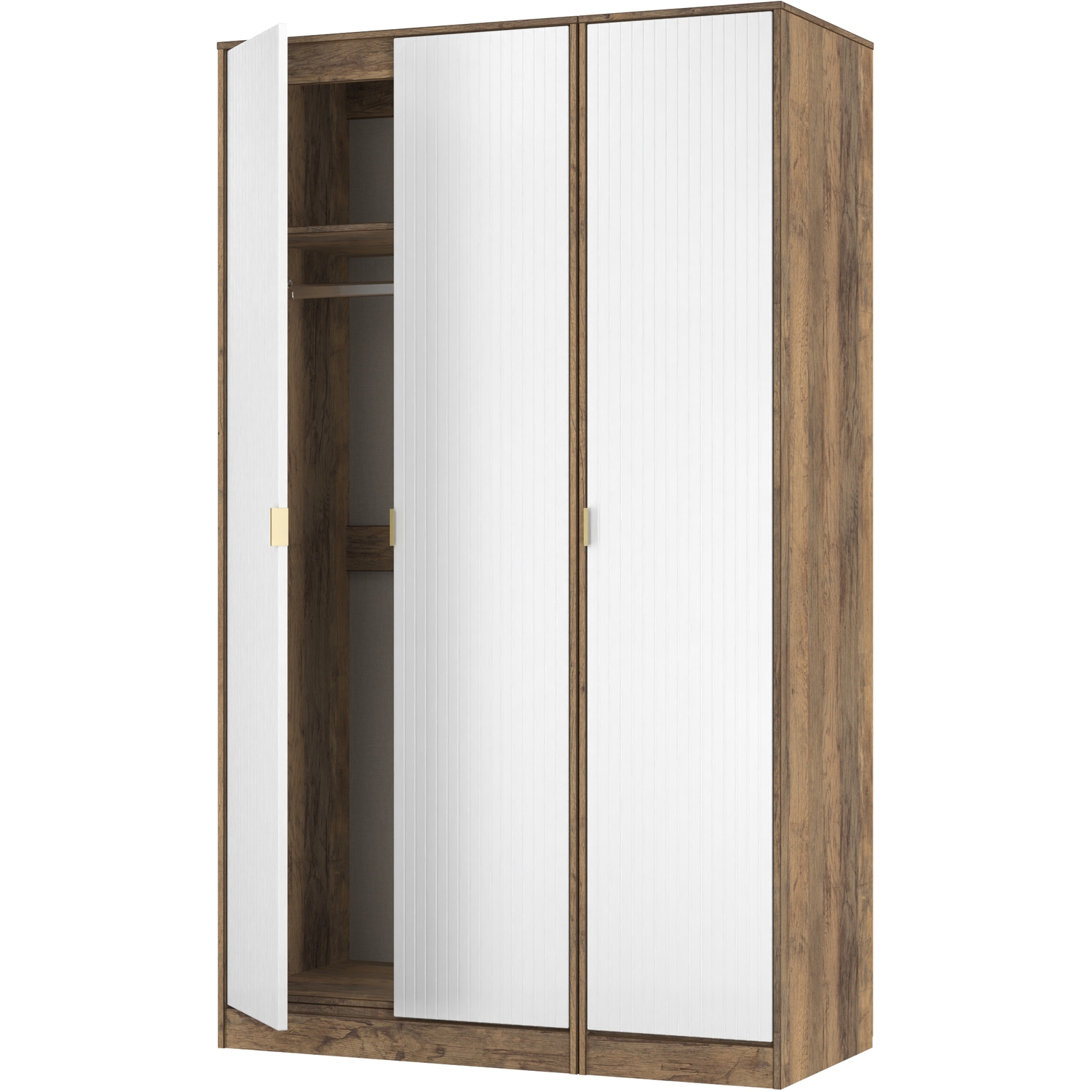 Linear Ready Assembled 3 Door Wardrobe
