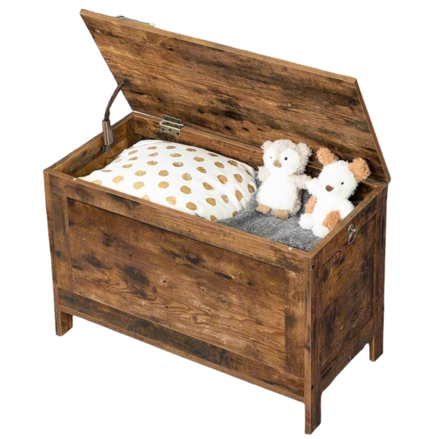 Wooden Storage Chest Trunk with Lid