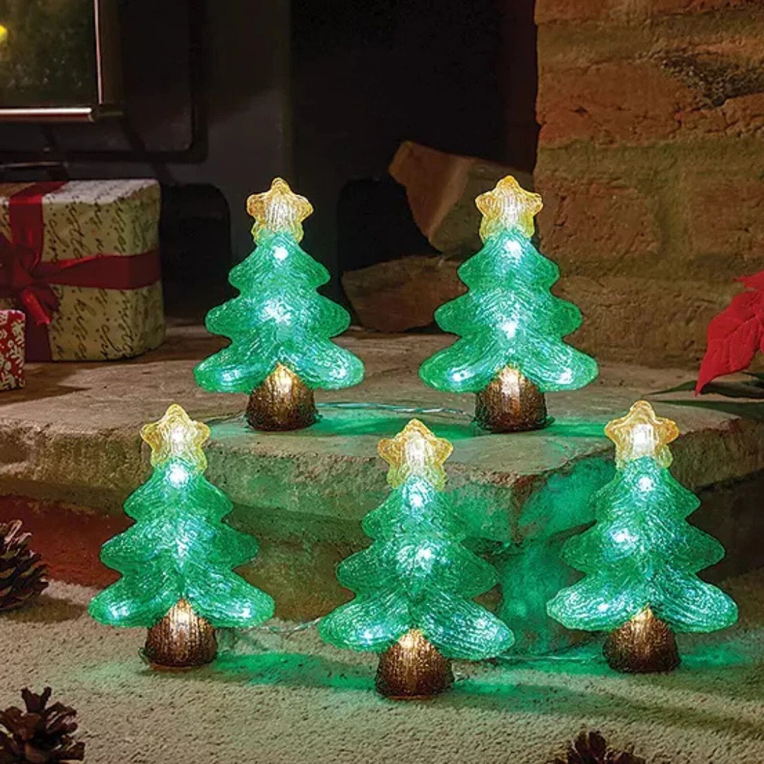 Christmas LED Acrylic Tree Decorations