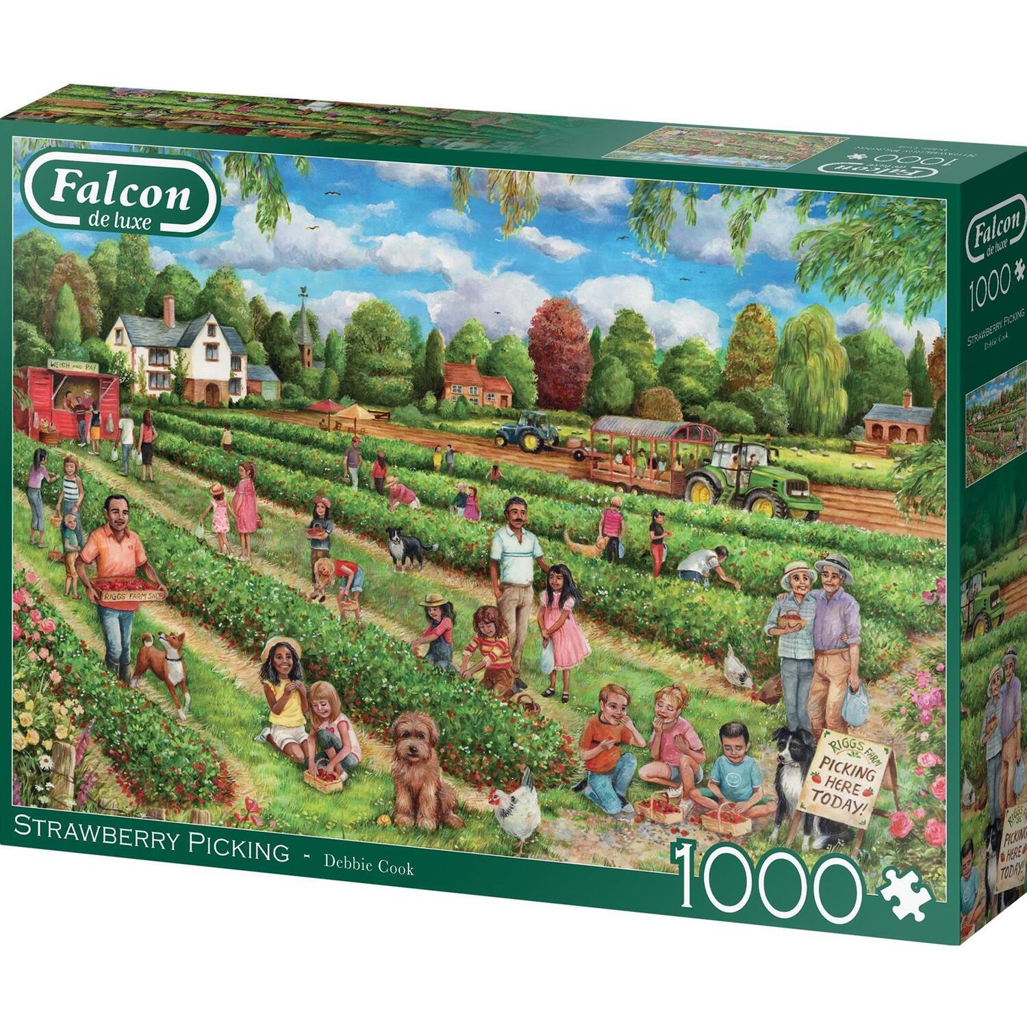 Strawberry Picking 1000 Piece JIgsaw Puzzle