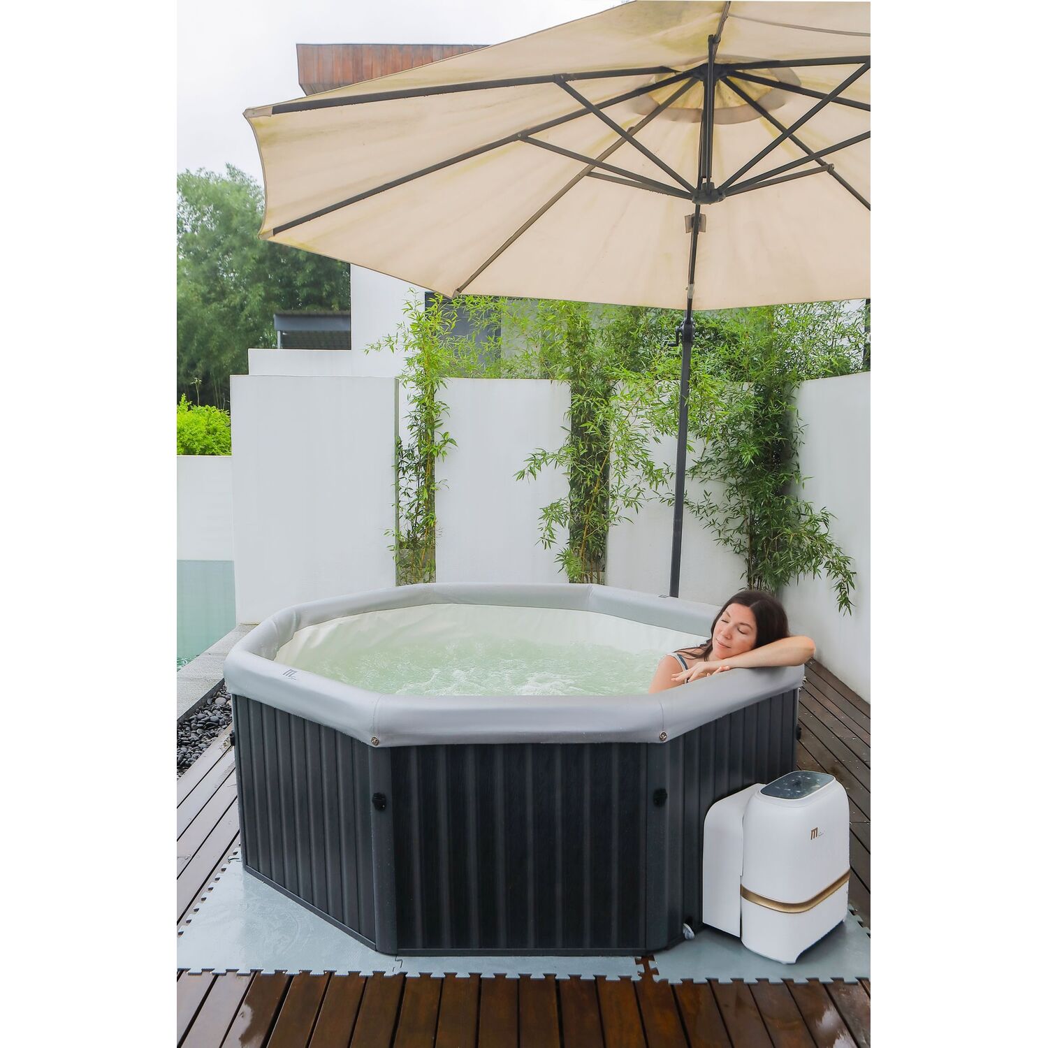 Tuscany Inflatable Hot Tub 6 Person Round Spa