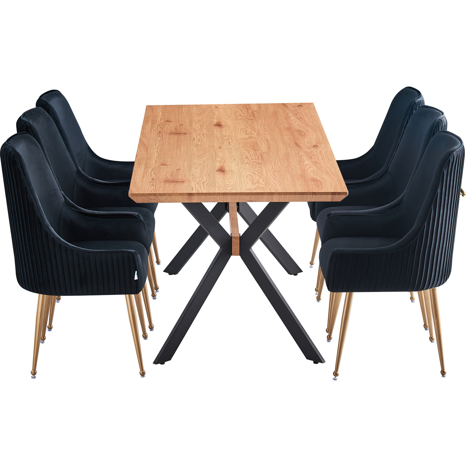 Soho Blaze LUX Dining Set Includes a Table and 6 Chairs