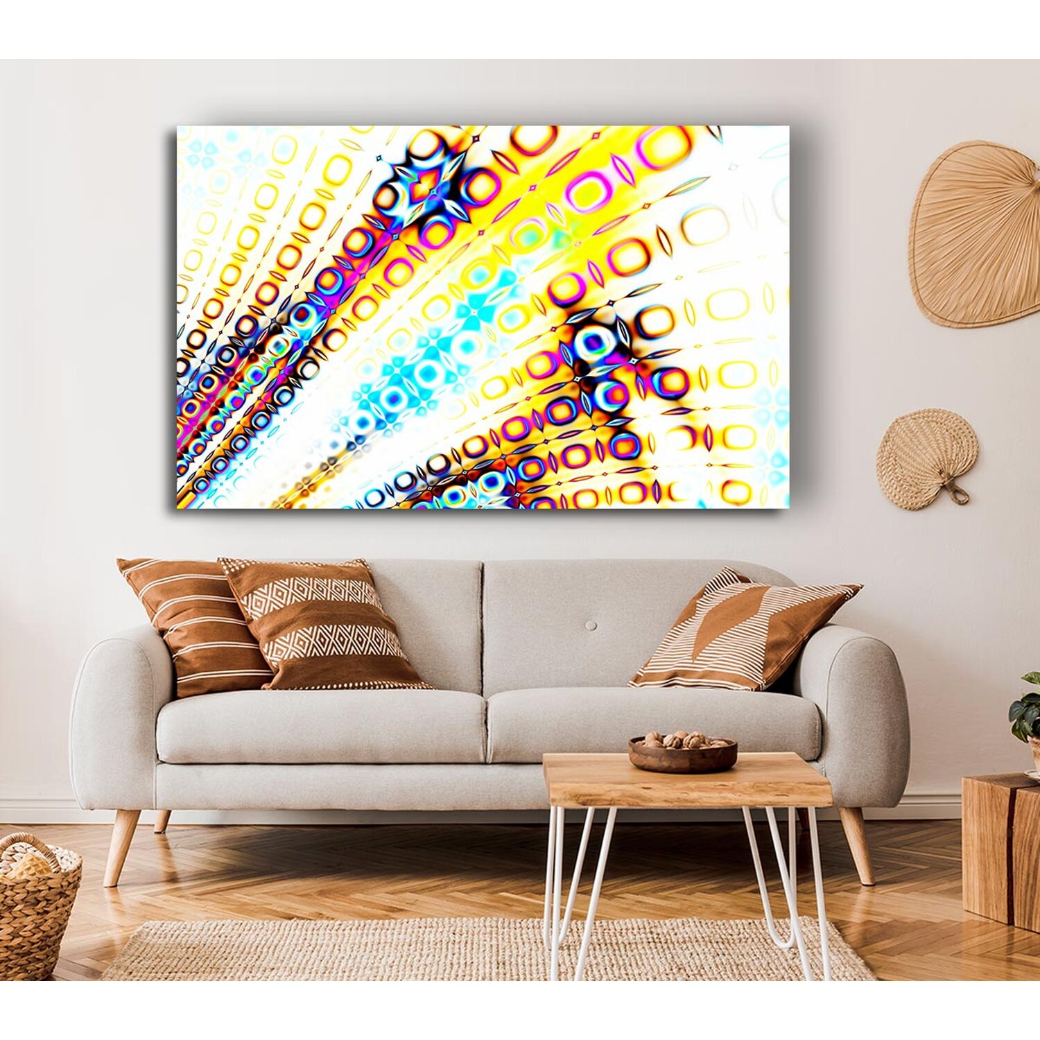 Movement Of Colour Canvas Print Wall Art