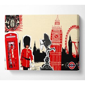 London Collage Canvas Print Wall Art