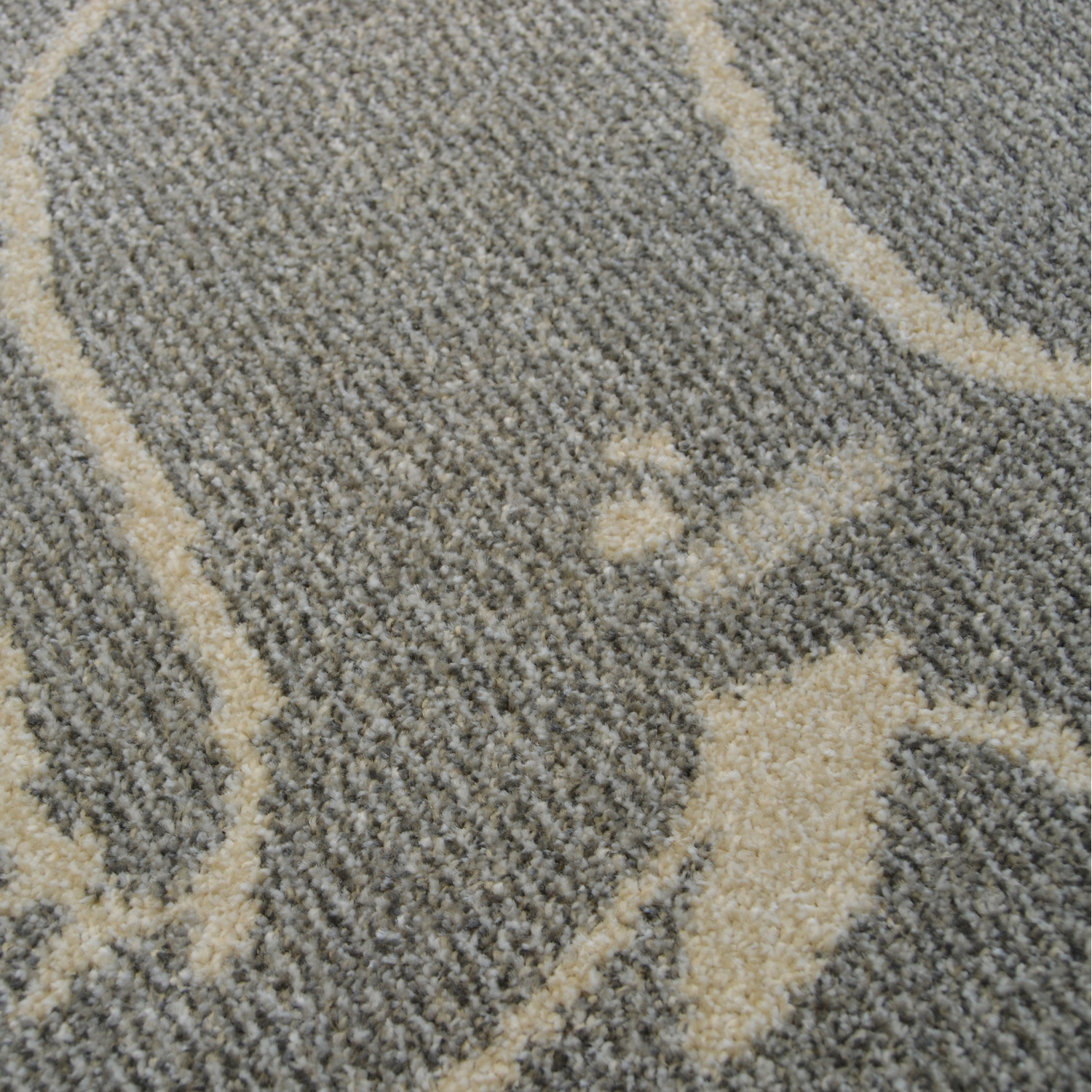 Kids Circle Wool Look Elephant Bedroom Nursey Rug - Perth