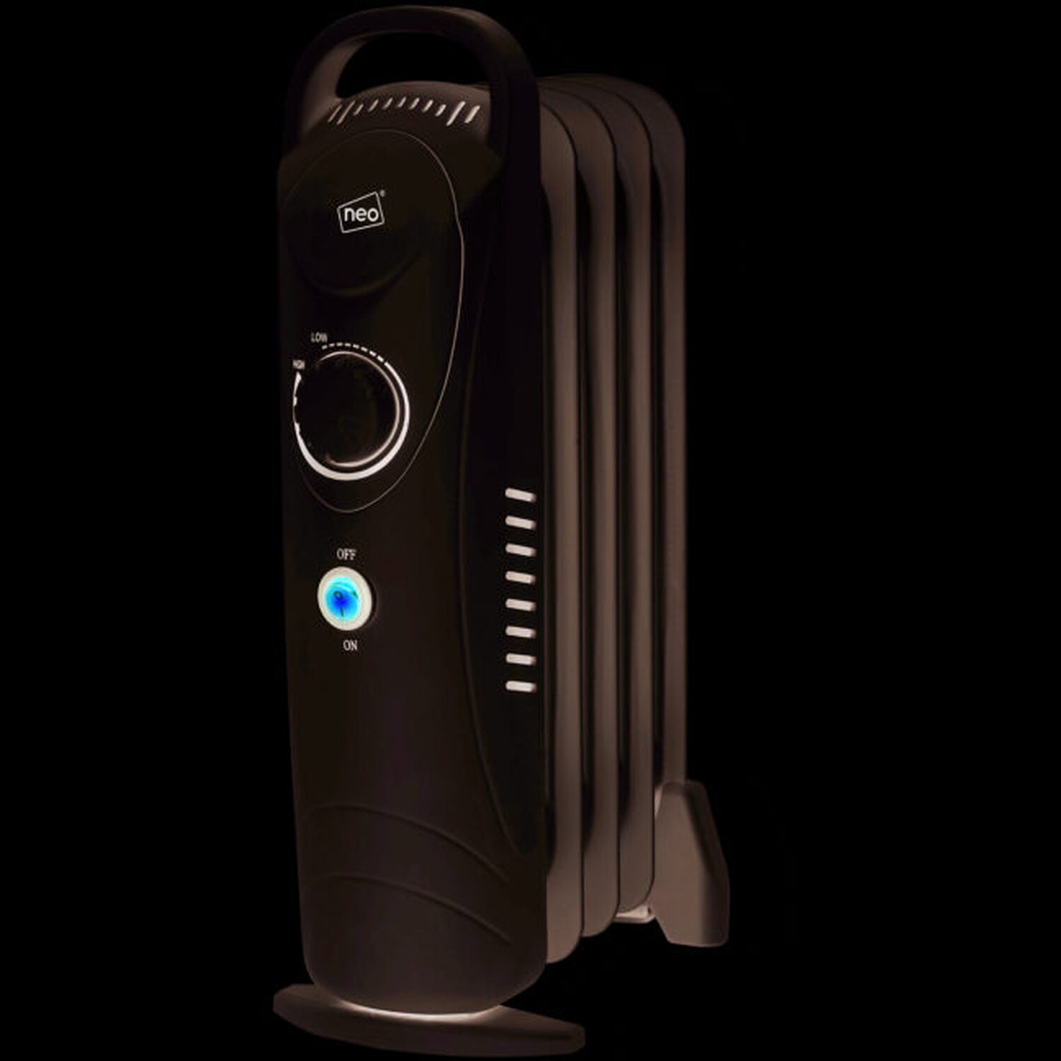 Neo 650W Oil Filled 5 Fin Electric Heater Radiator
