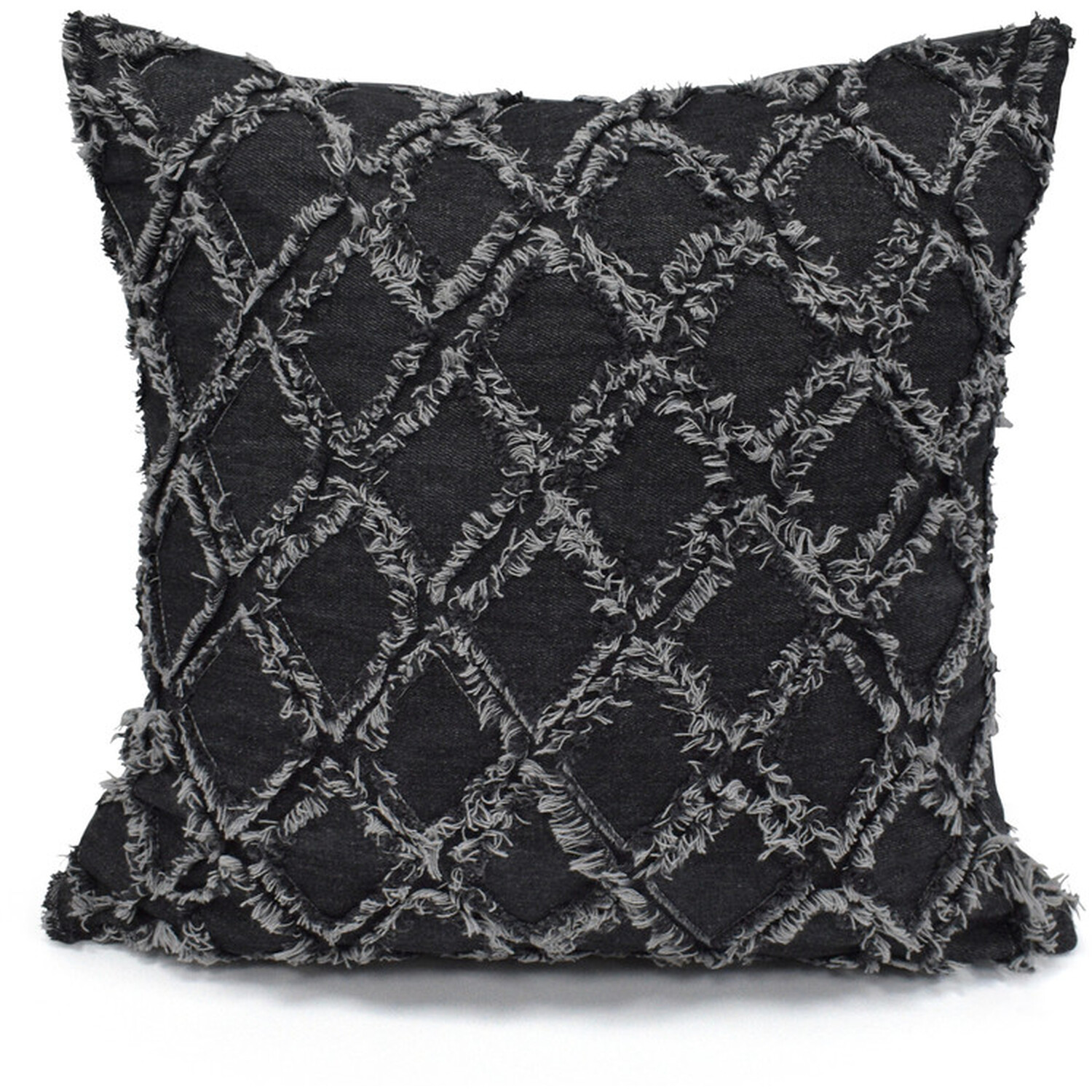 Modern Denim Tuft Cushion