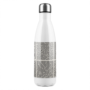 Striped Geometric Patterns Stainless Steel Bottle