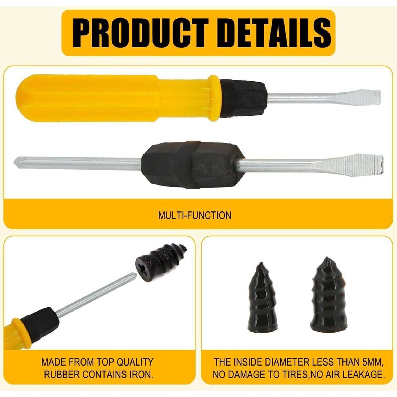 Tubeless Tyre Puncture Repair Kit