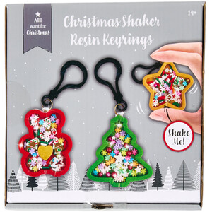 Christmas Shaken Resin Keyrings Kit